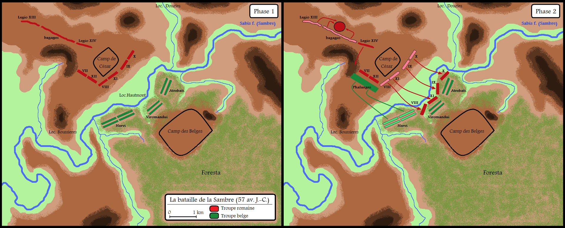 The Gallic Wars, Book II – Digital Maps of the Ancient World