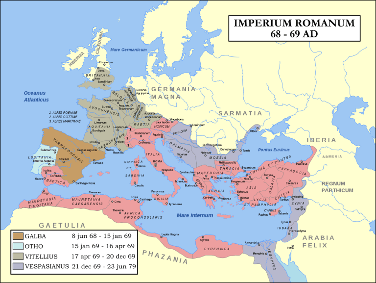 The Julio-Claudian Dynasty (27 BC – 68 AD) – Digital Maps of the ...