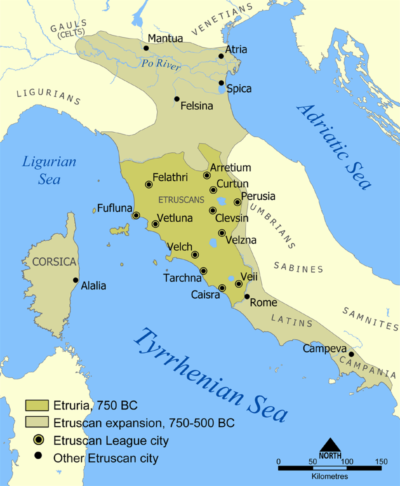 Timeline of the Etruscans – Digital Maps of the Ancient World