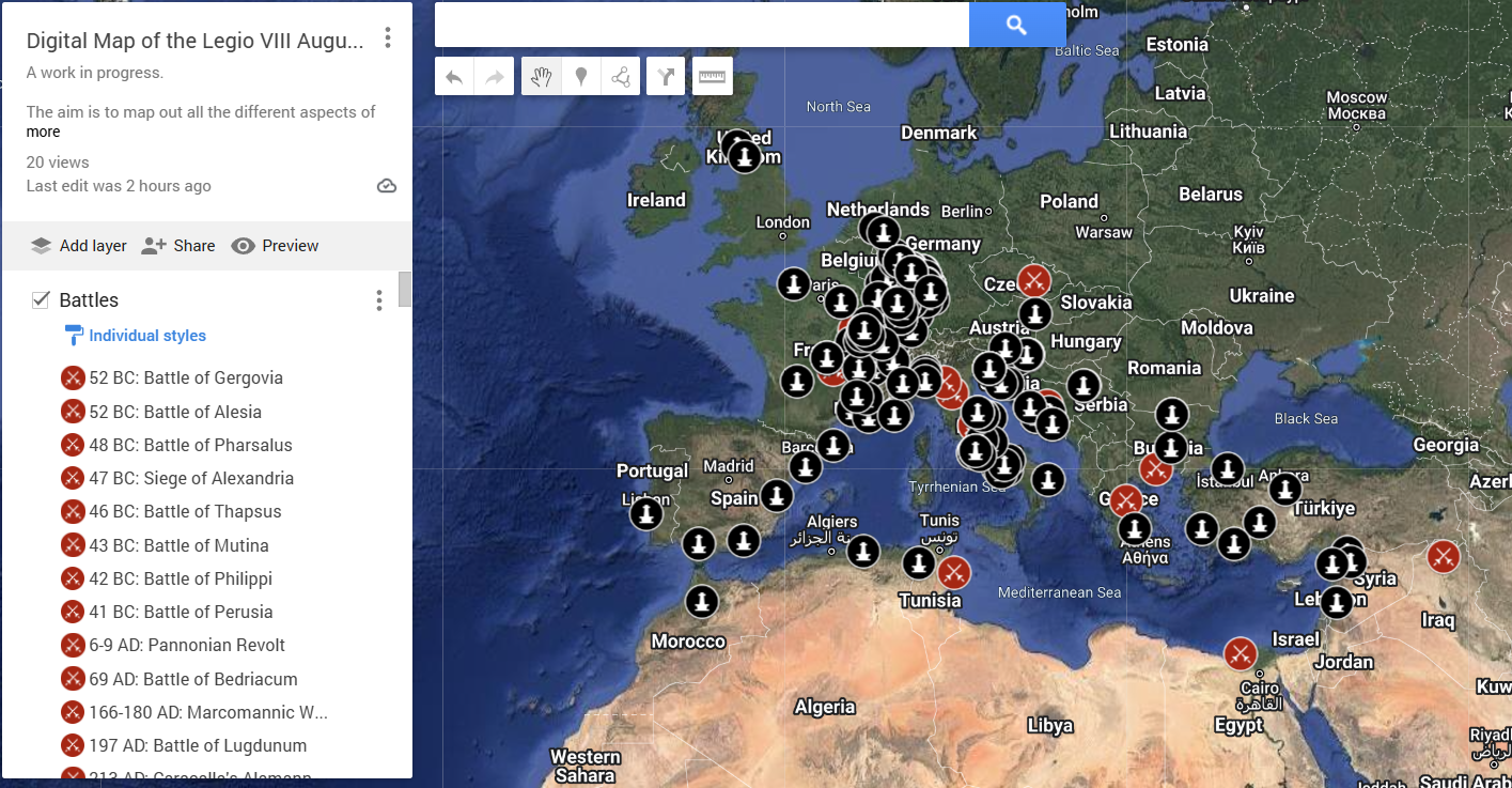 Roman Legions – Digital Maps of the Ancient World